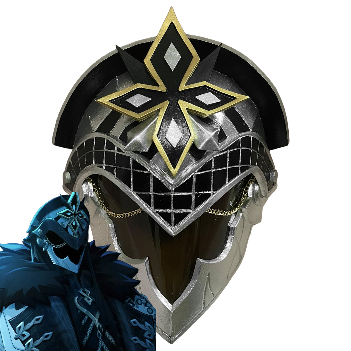 Genshin Impact Il Capitano Mask Cosplay Accessory Prop – Tophatter's Inc.