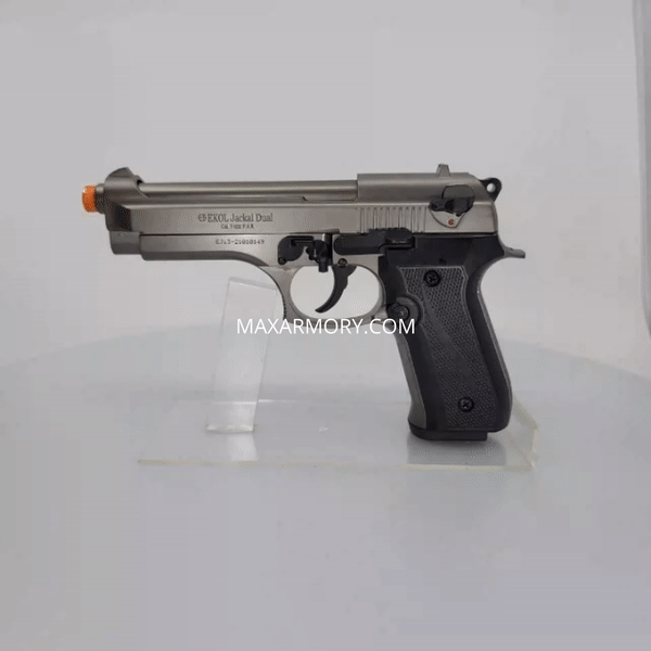 EKOL Jackal Dual Magnum Fume - Full Auto Front Firing 9mm Blank Gun ...