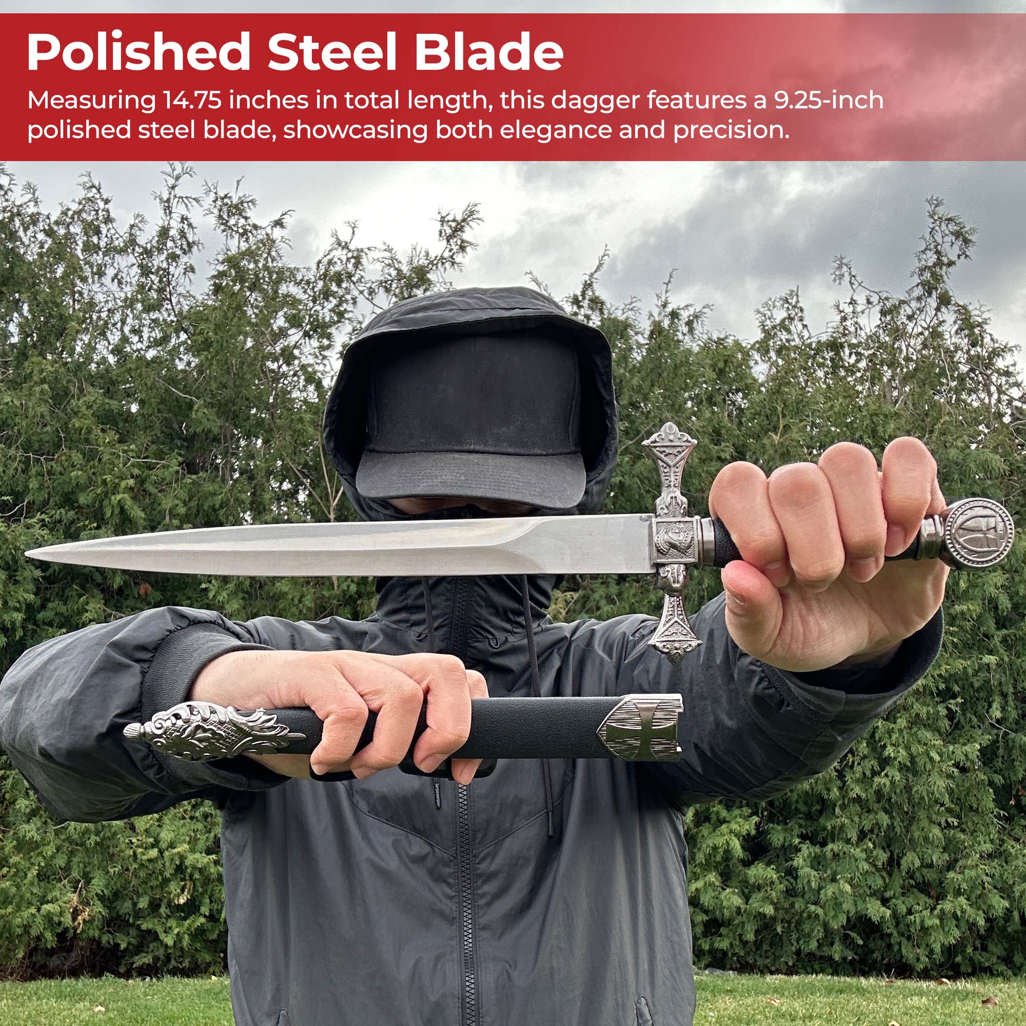 Peace Through Power Knights Templar Ceremonial Dagger | Tophatter ...