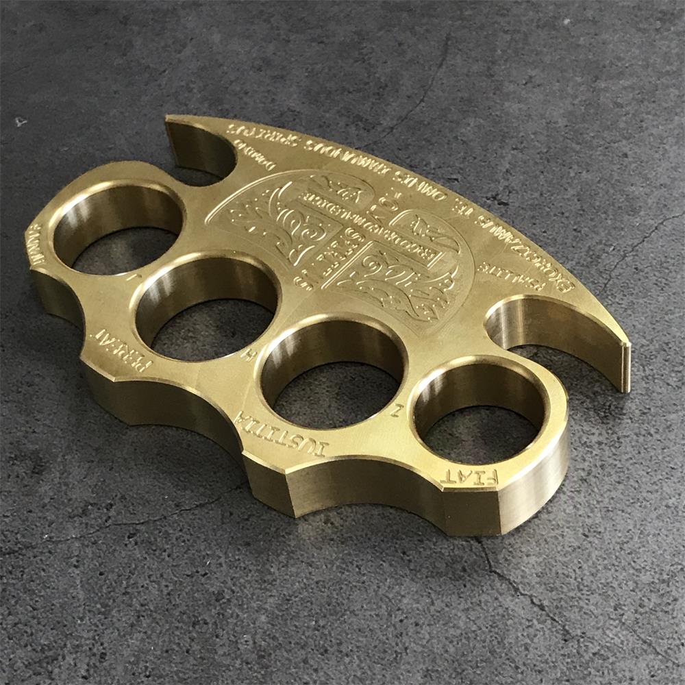 Warrior Solid Brass Knuckle Duster Self-defense Window Breaking EDC To – Tophatter's Inc.
