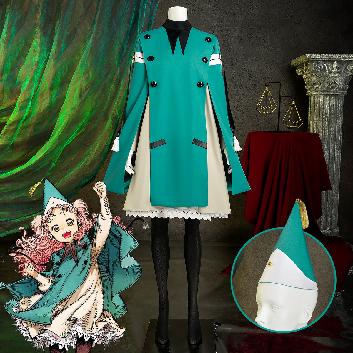 Witch Hat Atelier Anime Tetia Cosplay Costume – Tophatter's Inc.