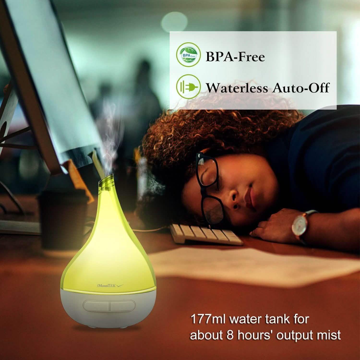 Drop-Shaped Cool Mist Humidifier – Tophatter's Inc.