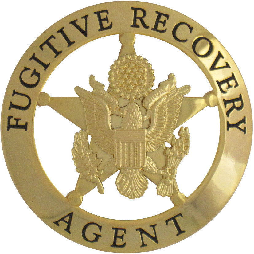 Marshal Style Fugitive Recovery Agent Badge - Tophatter's Weapons'N'De ...