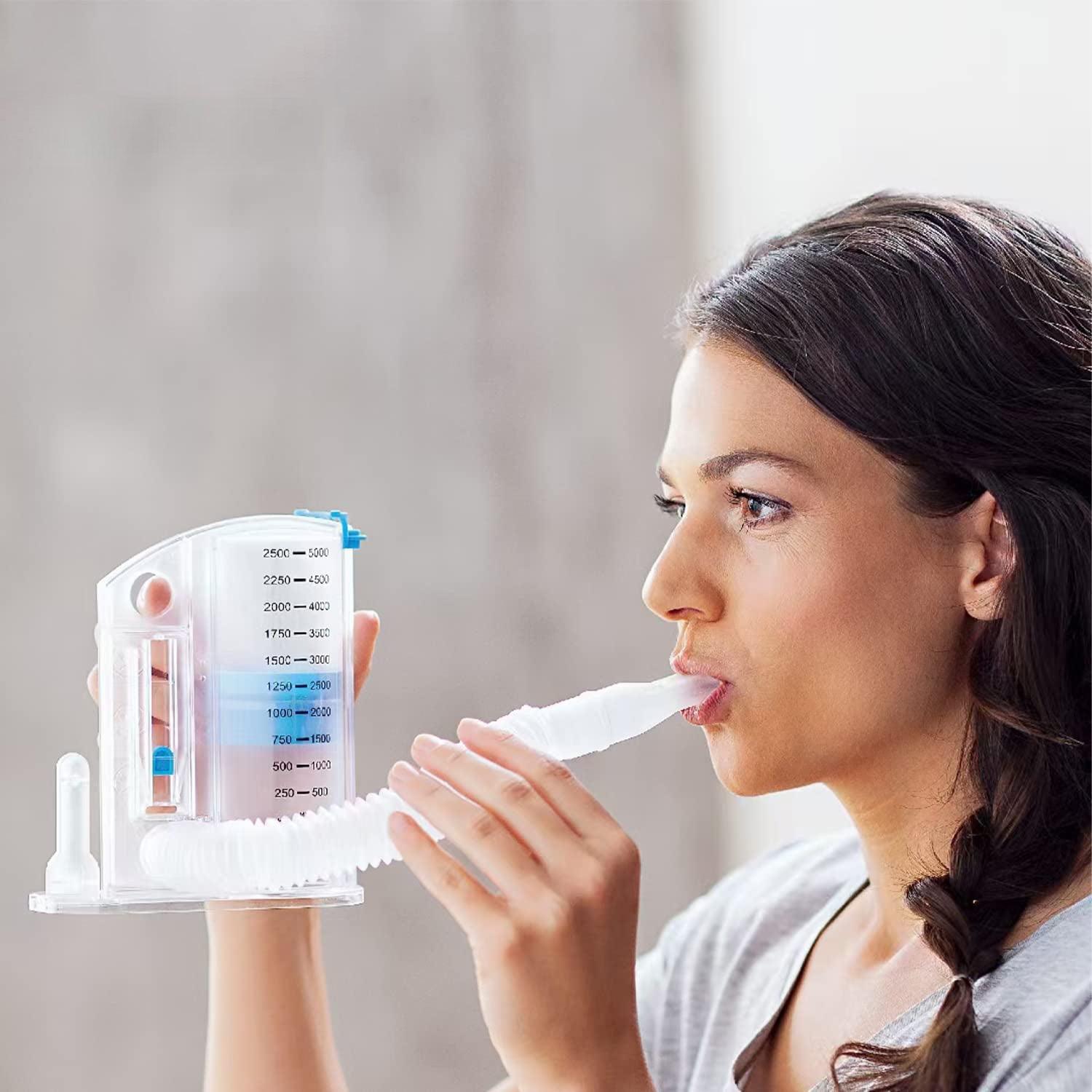 Lung Strengthening Device - Incentive Spirometer Breathing Exerciser L ...