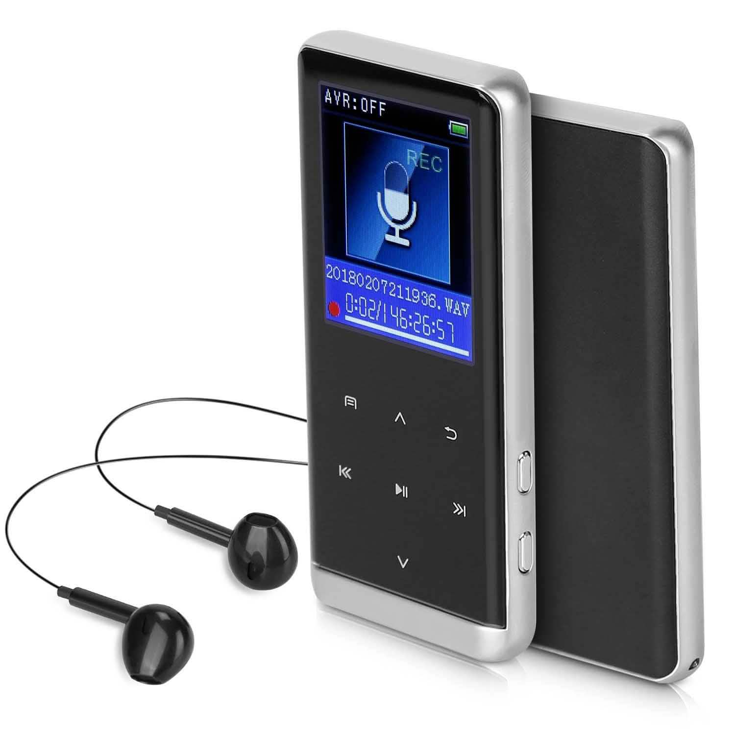 Wireless MP3 Player with Voice Recorder 32G Digital Music HiFi ...